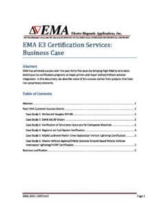 HIRF and Lightning Aircraft Certification Services Business Case ...